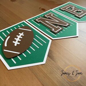 Football Highchair Banner | First Year Down Pennant Banner, 1st Down ...