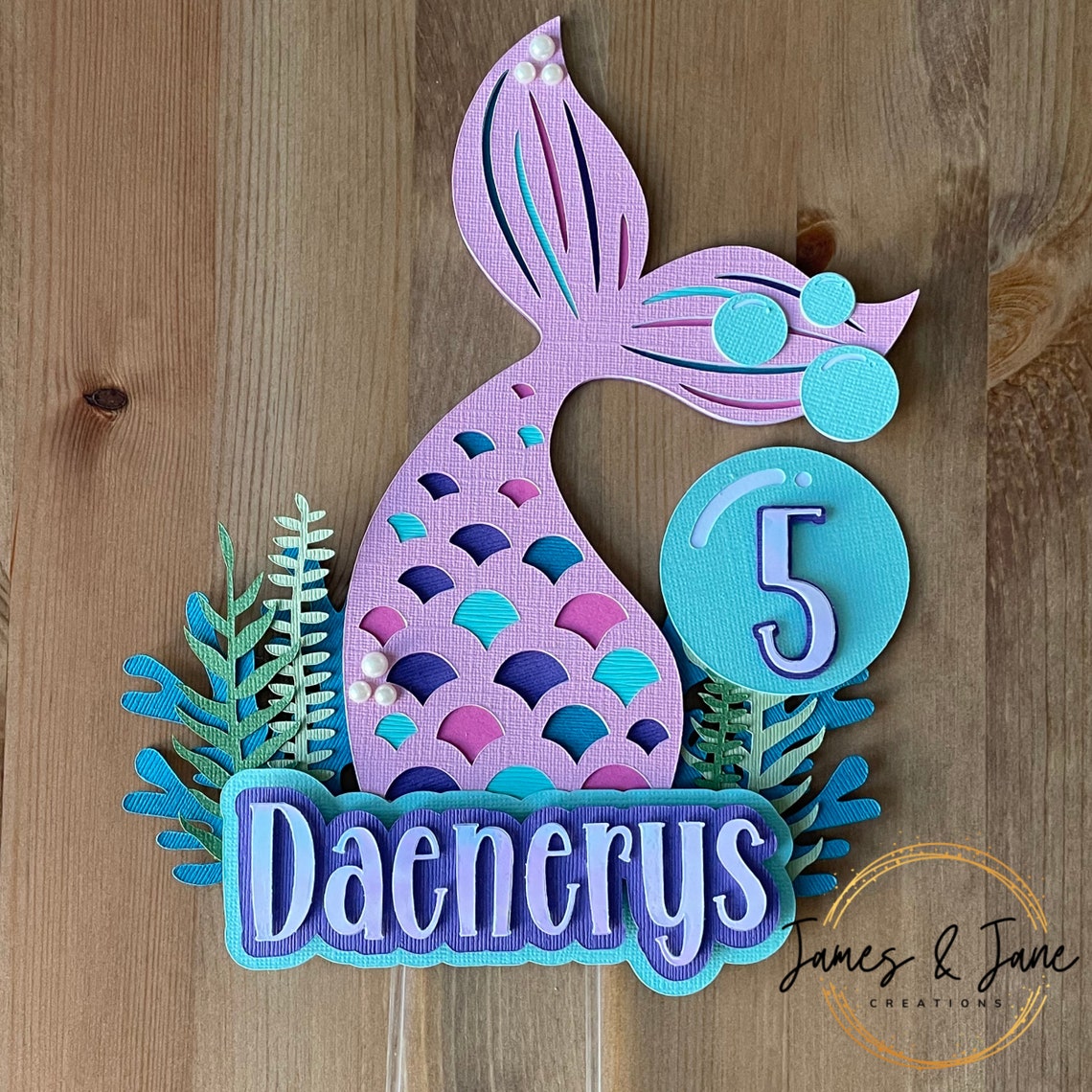 Custom 3D Letters | Mermaid Birthday Party, Under the Sea, Mermaid ...