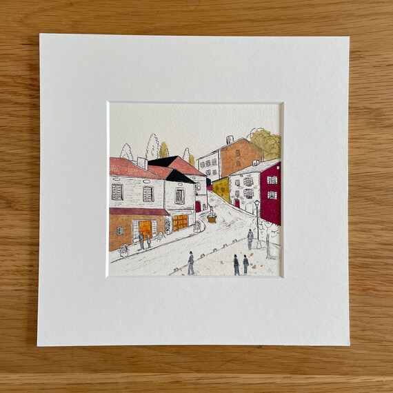 Wall Art Ink Illustration Collage Art Home Decor Gift for - Etsy