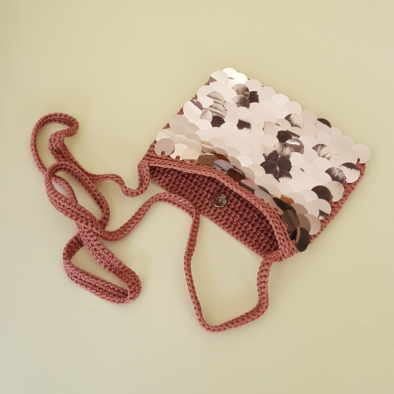 Mini Fashion Bag With Sequins, Small Paillette Sequin Crossbody Bag, 10 ...