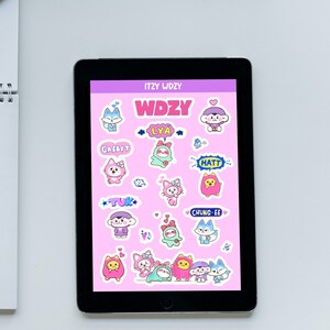 Itzy Wdzy Sticker Sheet, Kpop Stickers, Downloadable and Printable ...