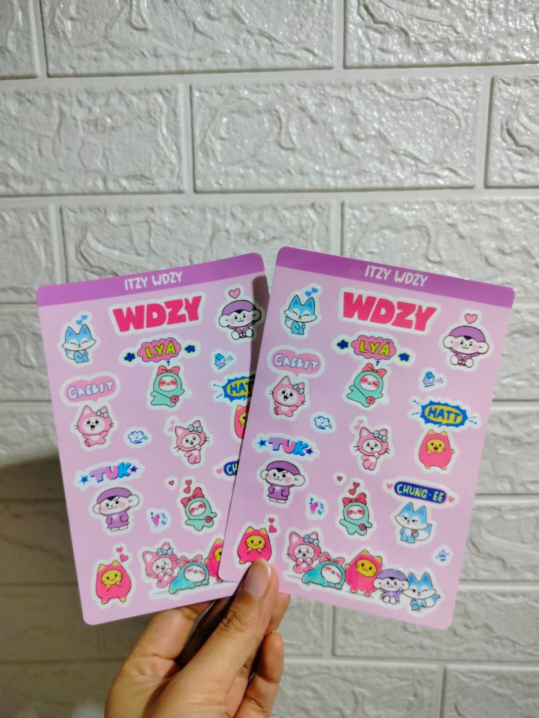 Itzy Wdzy Sticker Sheet, Kpop Stickers, Downloadable and Printable ...