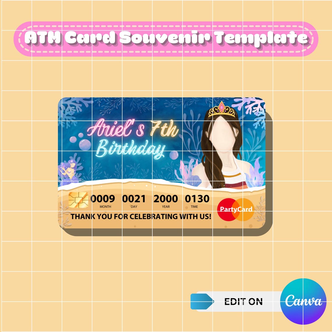 ATM Card Souvenir Card Template Best for Giving Away in Any Occasion ...