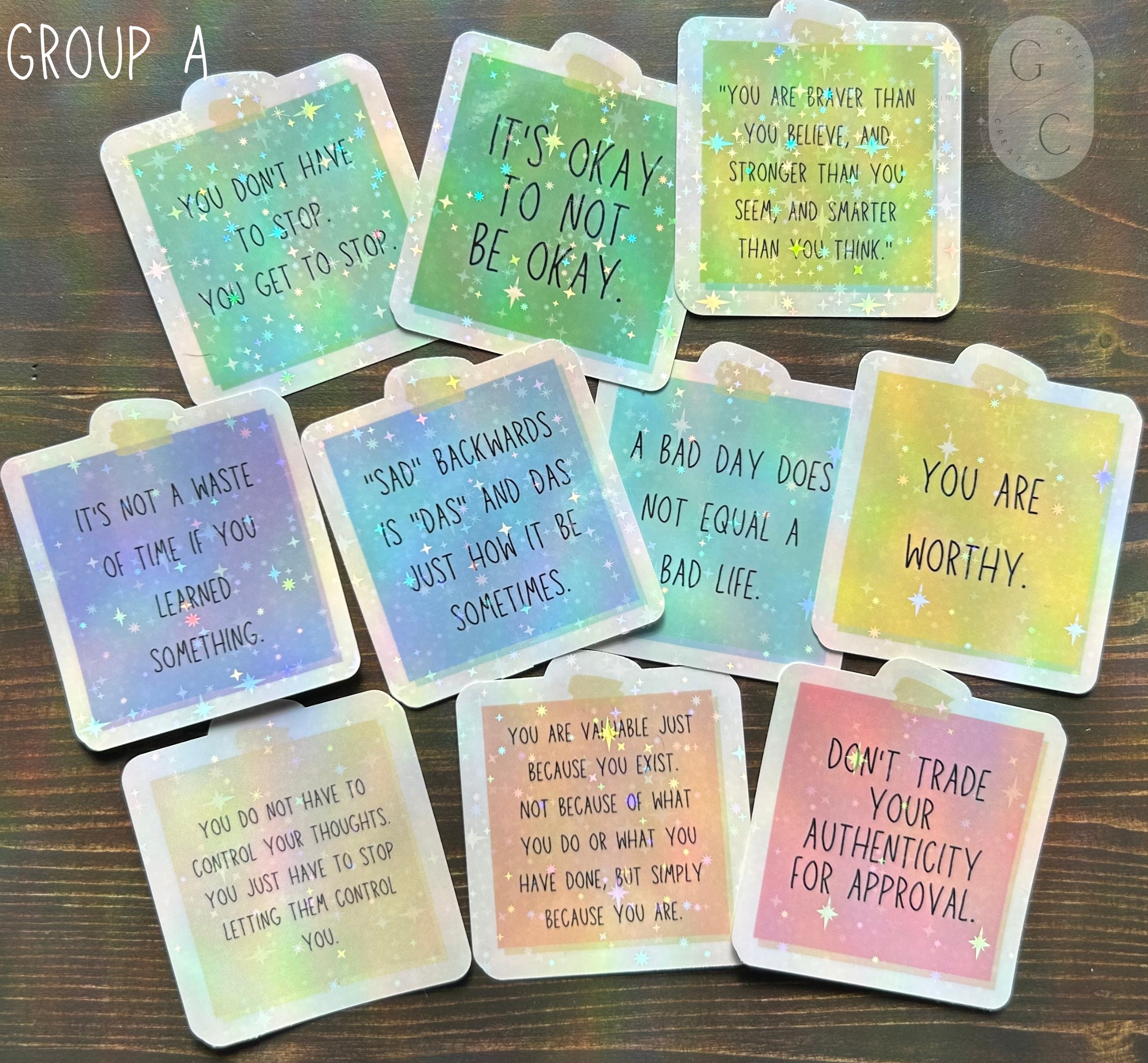 Self Affirmation Stickers Gentle Reminders Daily - Etsy