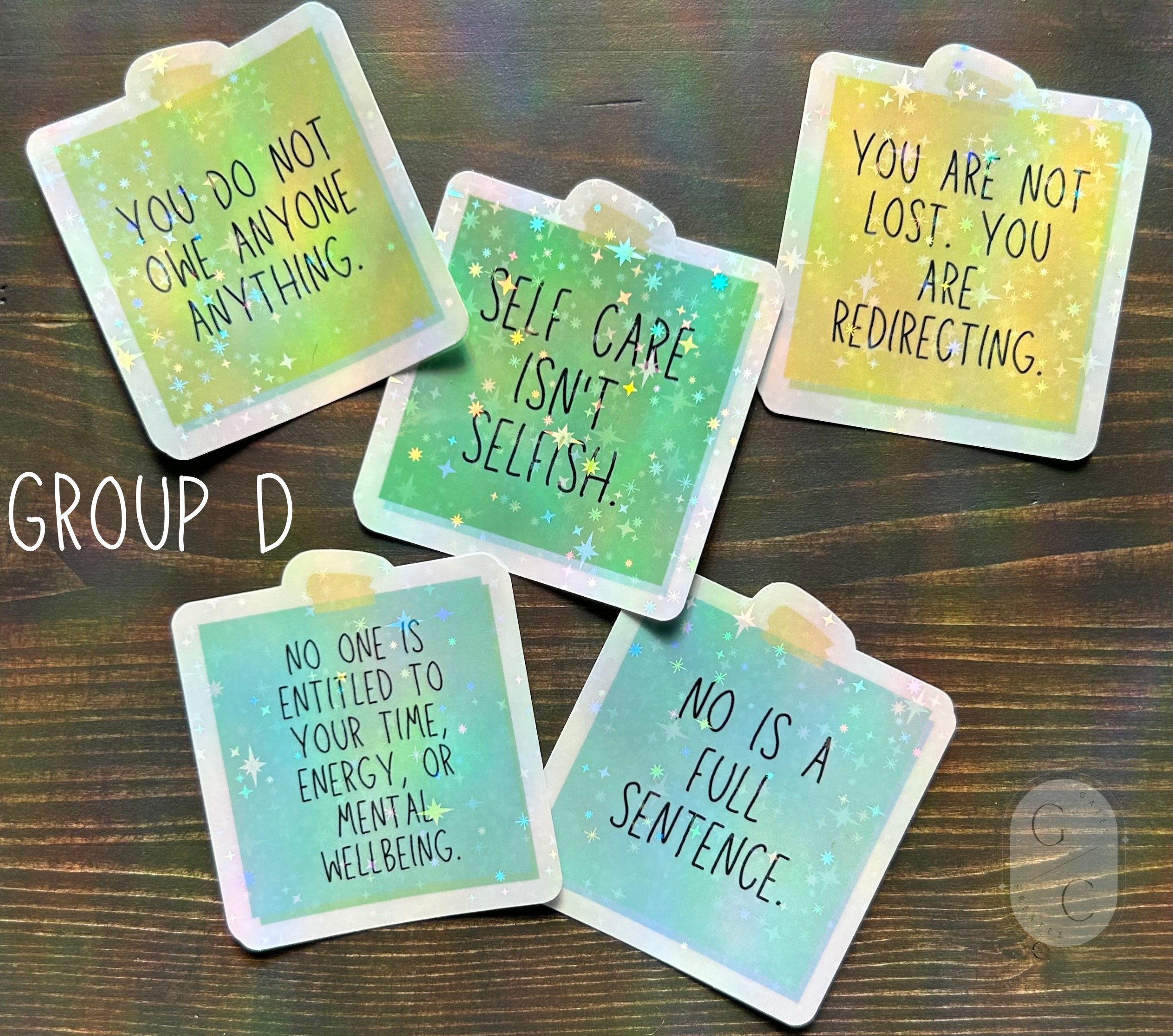 Self Affirmation Stickers Gentle Reminders Daily - Etsy