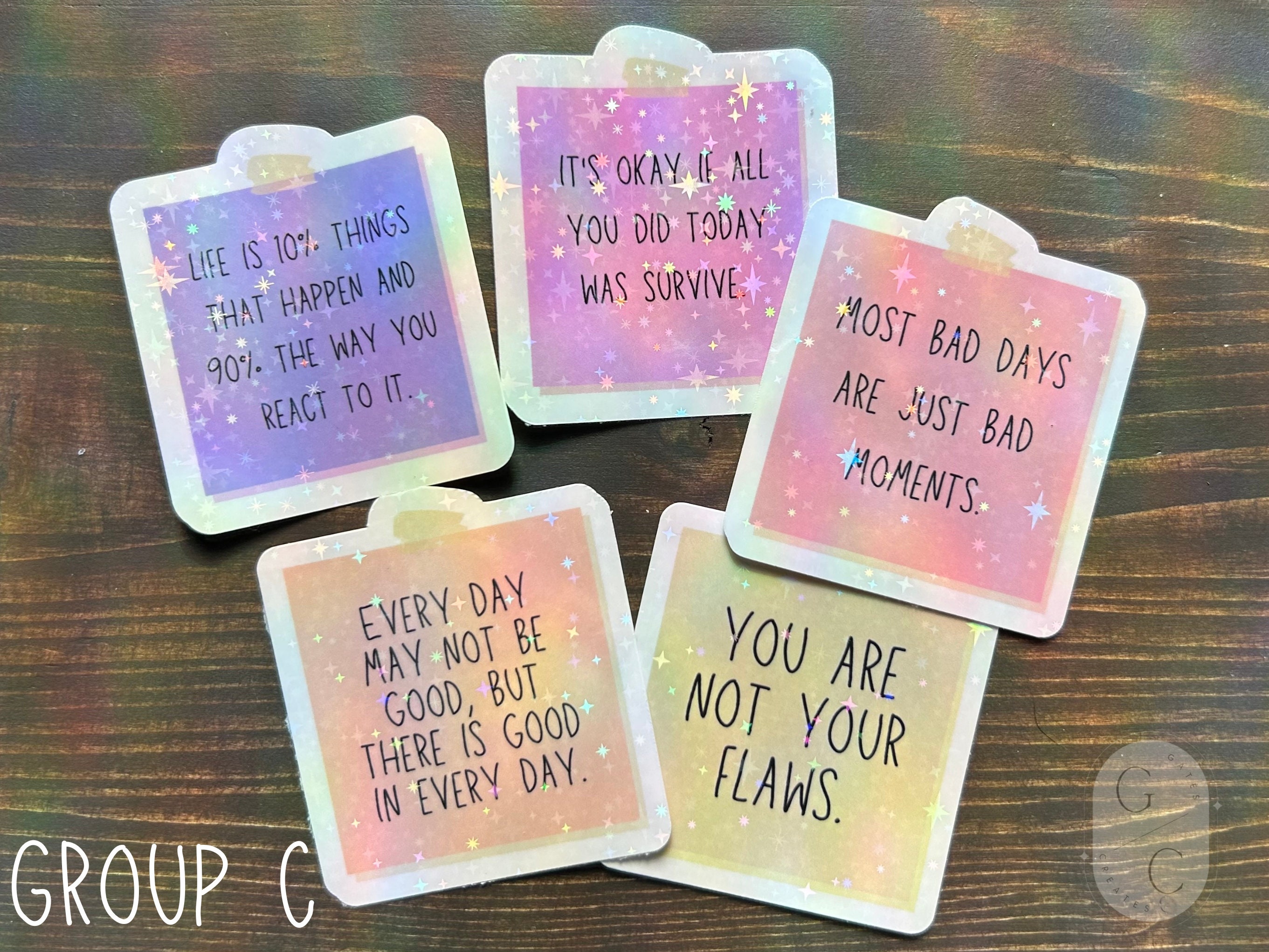Self Affirmation Stickers, Gentle Reminders, Daily Affirmations, Mental ...