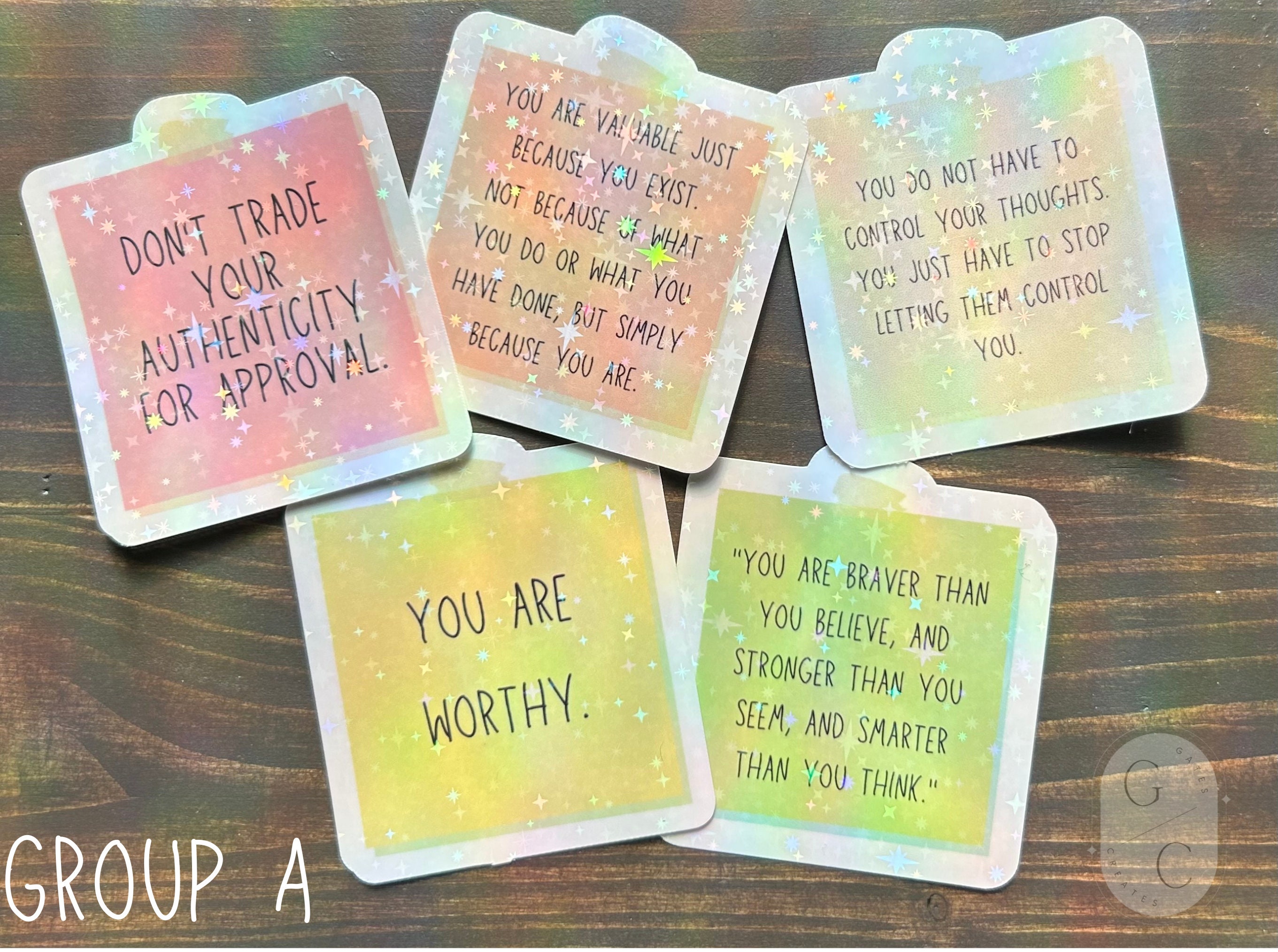 Self Affirmation Stickers, Gentle Reminders, Daily Affirmations, Mental ...