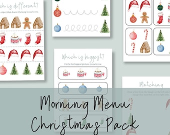 Morning Menu, Morning Time Bundle, Homeschool Printable, Preschool ...