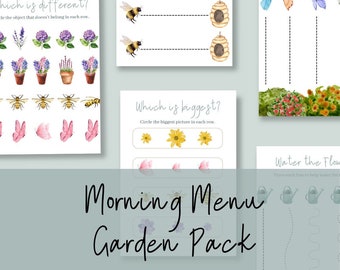 Morning Menu, Morning Time Bundle, Homeschool Printable, Preschool ...