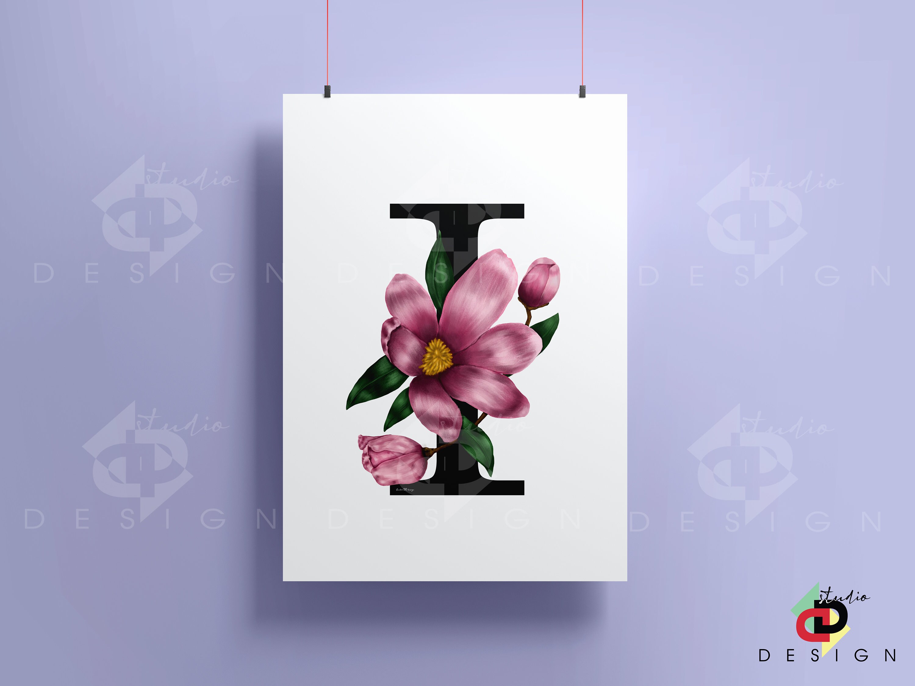 Letter I , Single Letters Poster, Wall Art, I Poster, Alphabet Letter ...