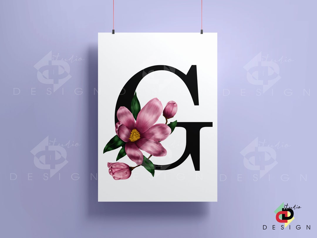 Letter G , Single Letters Poster, Wall Art, G Poster, Alphabet Letter ...