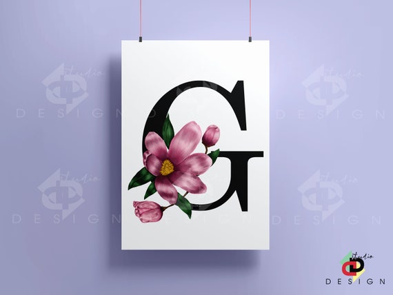 Letter G Single Letters Poster Wall Art G Poster Alphabet - Etsy