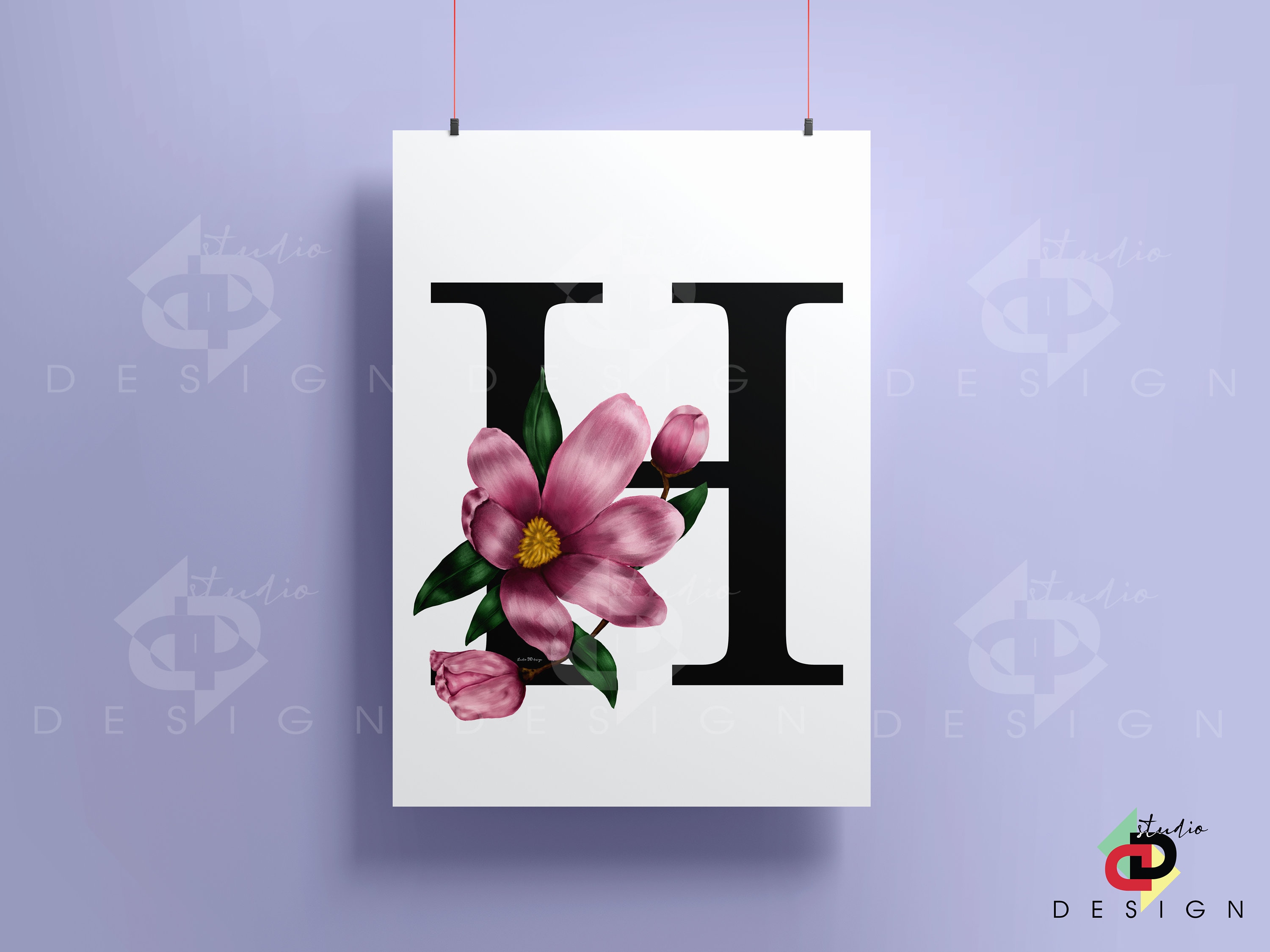 Letter H , Single Letters Poster, Wall Art, H Poster, Alphabet Letter ...