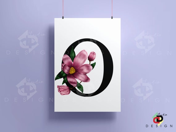 Letter O Single Letters Poster Wall Art O Poster Alphabet - Etsy
