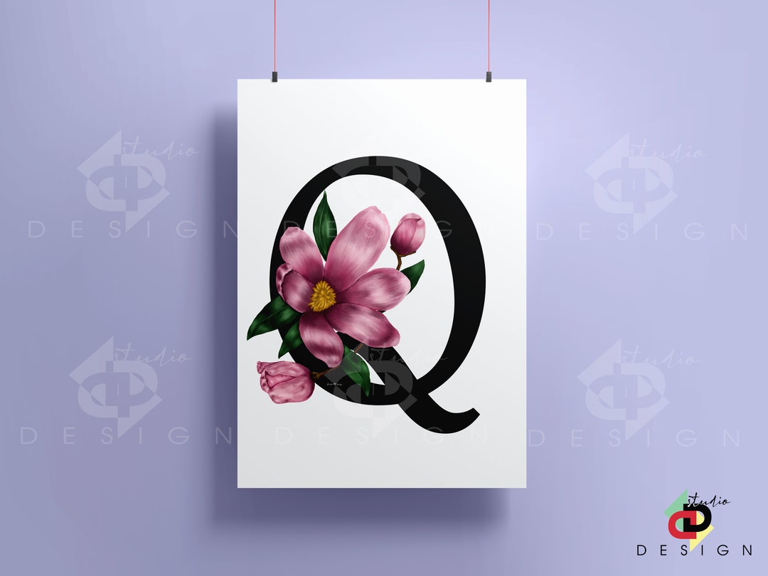 Letter Q , Single Letters Poster, Wall Art, Q Poster, Alphabet Letter ...