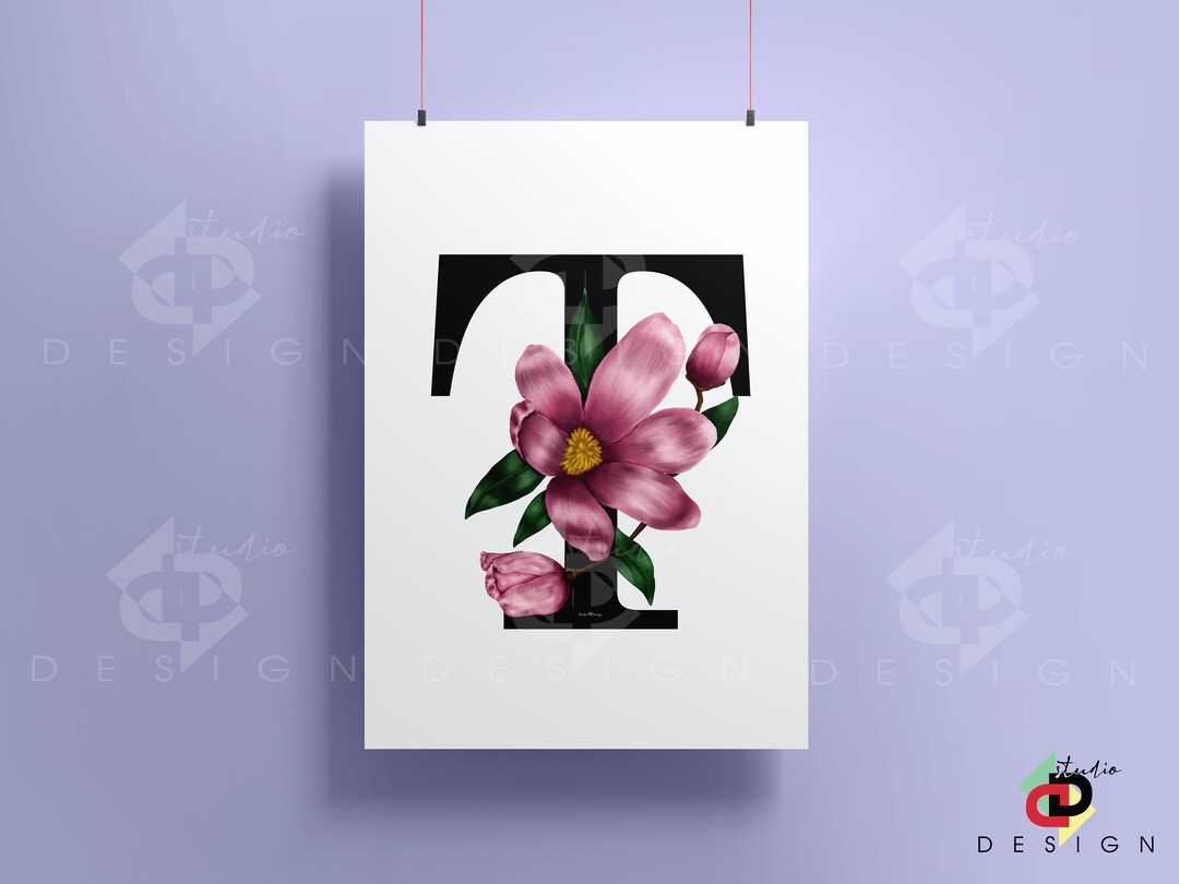 Letter T , Single Letters Poster, Wall Art, T Poster, Alphabet Letter ...