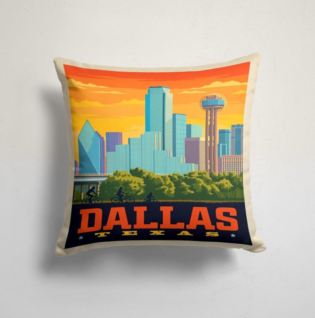 Dallas Texas Pillow Case - Etsy