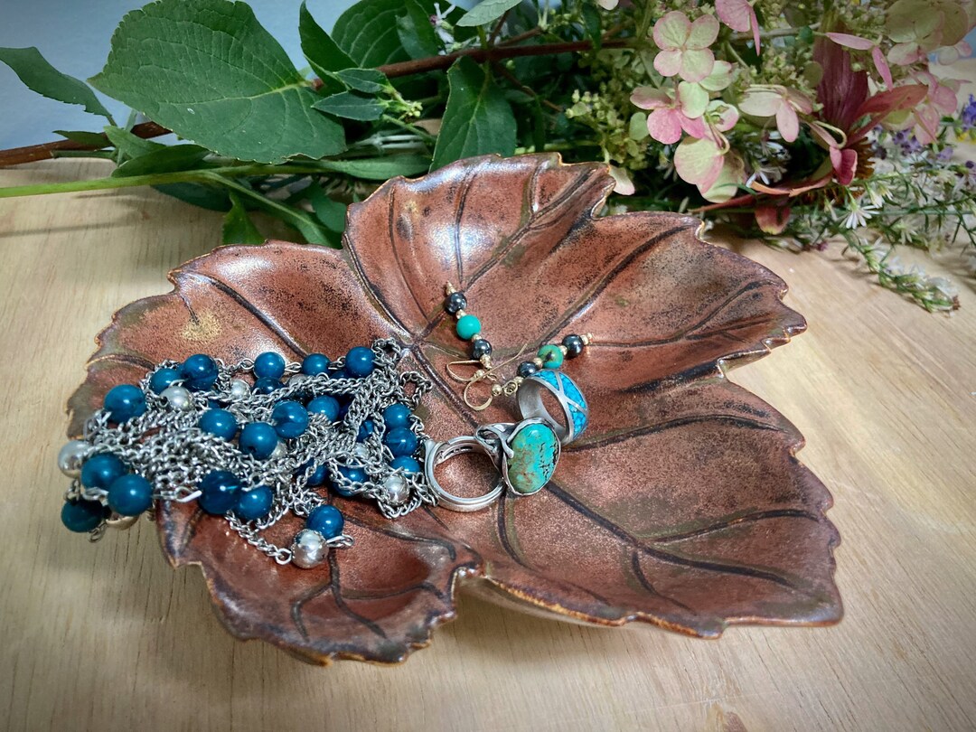 Leaf Dish Key Dish Jewelry Dish Candy Dish - Etsy