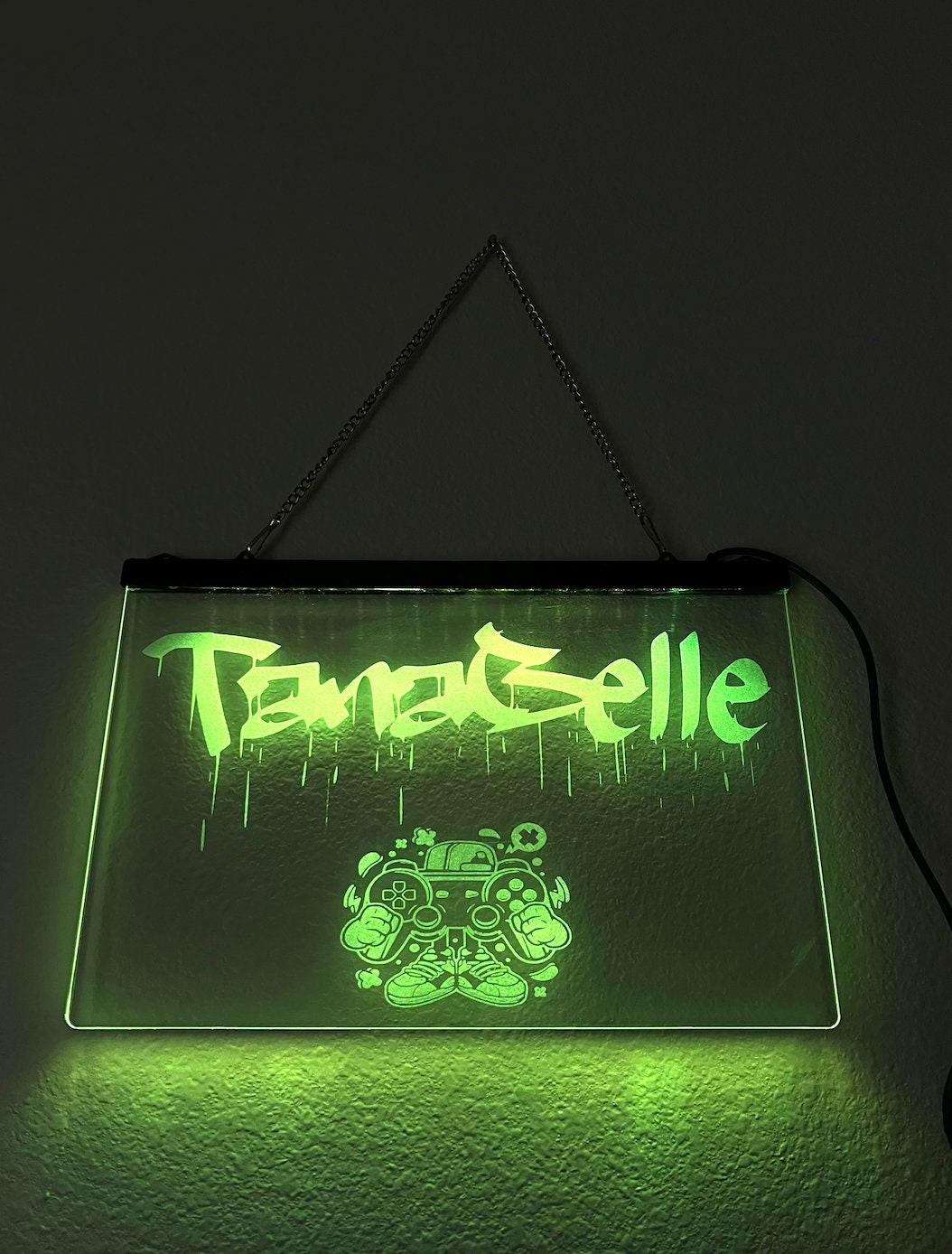 Personalized LED Acrylic Signs for Businesses, Gameroom, Bedroom ...