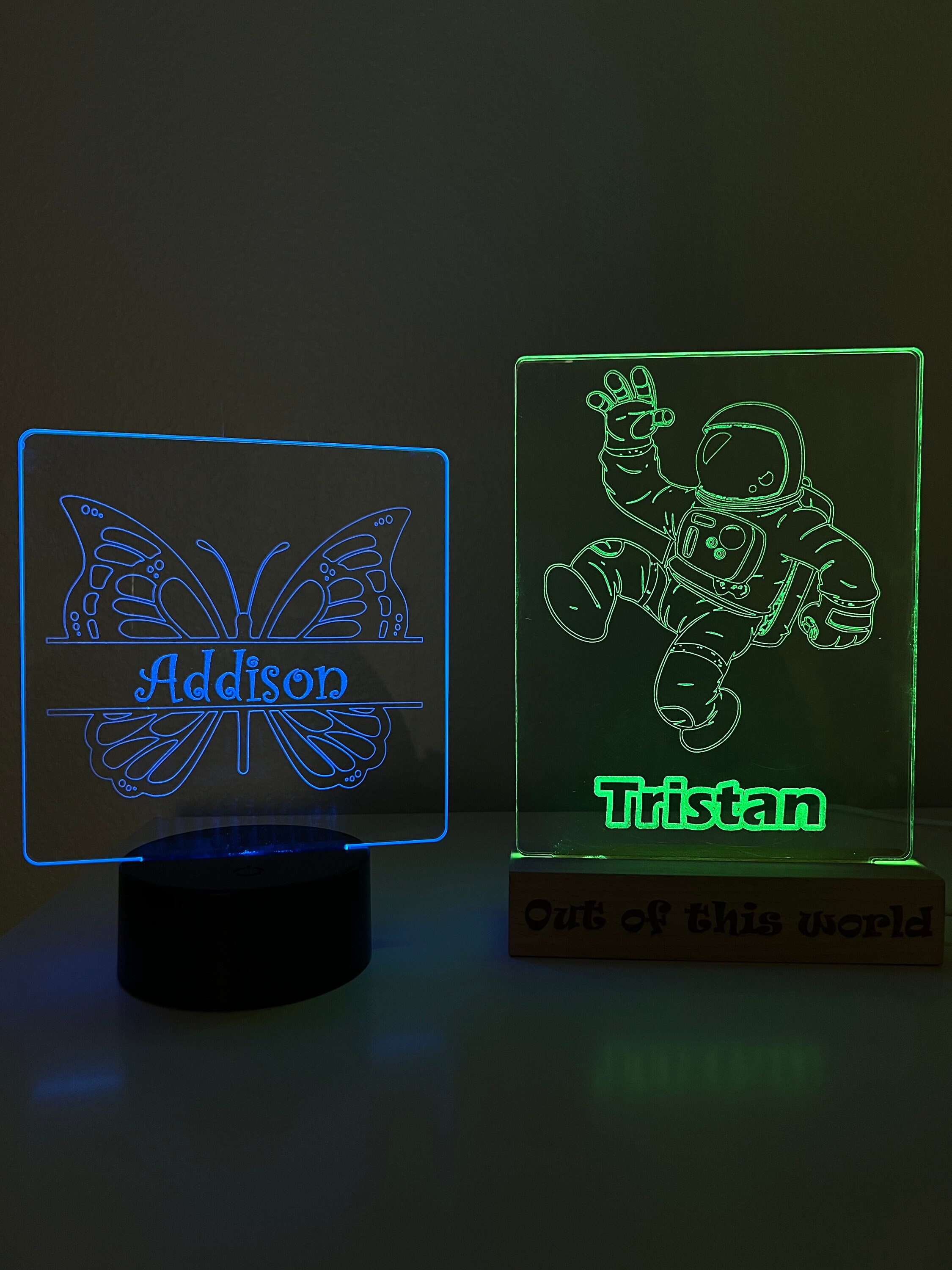 Personalized LED Acrylic Signs for Businesses, Gameroom, Bedroom ...