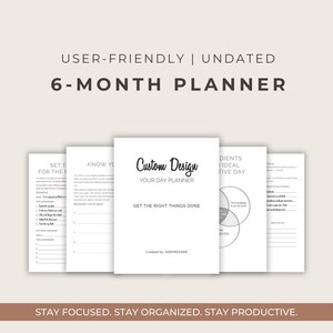 Custom Design Your Day Planner - Printable & Digital | Daily ...