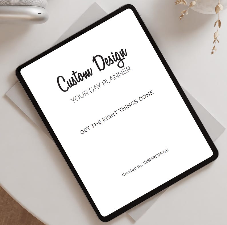 Custom Design Your Day Planner - Printable & Digital | Daily ...