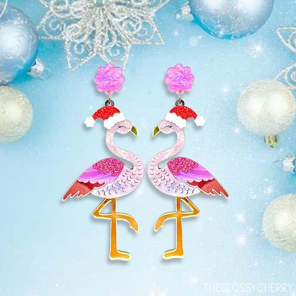 Christmas Flamingo - Etsy