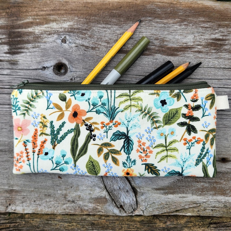Pencil Case Handmade Fabric - Etsy