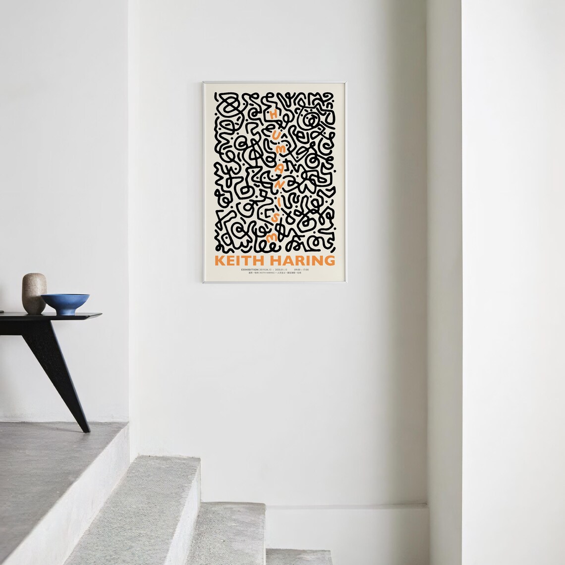 Keith Haring Poster Humanismo Pop Art Line Art Arte mural contemporáneo ...