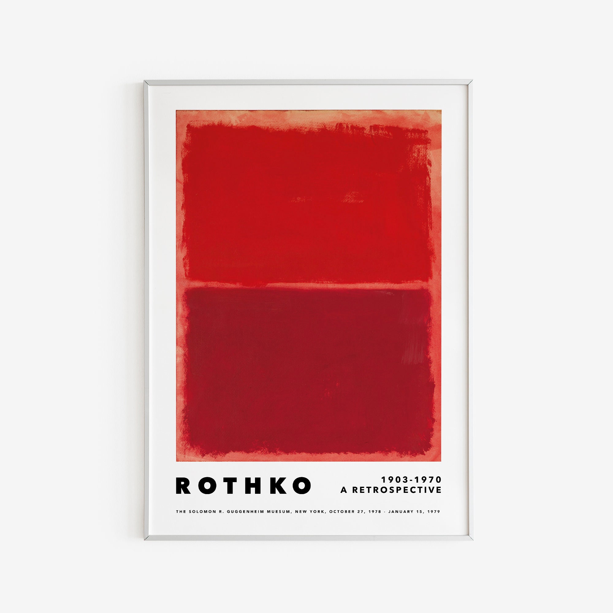 Mark Rothko Exhibition Poster Abstract Wall Decor - Etsy