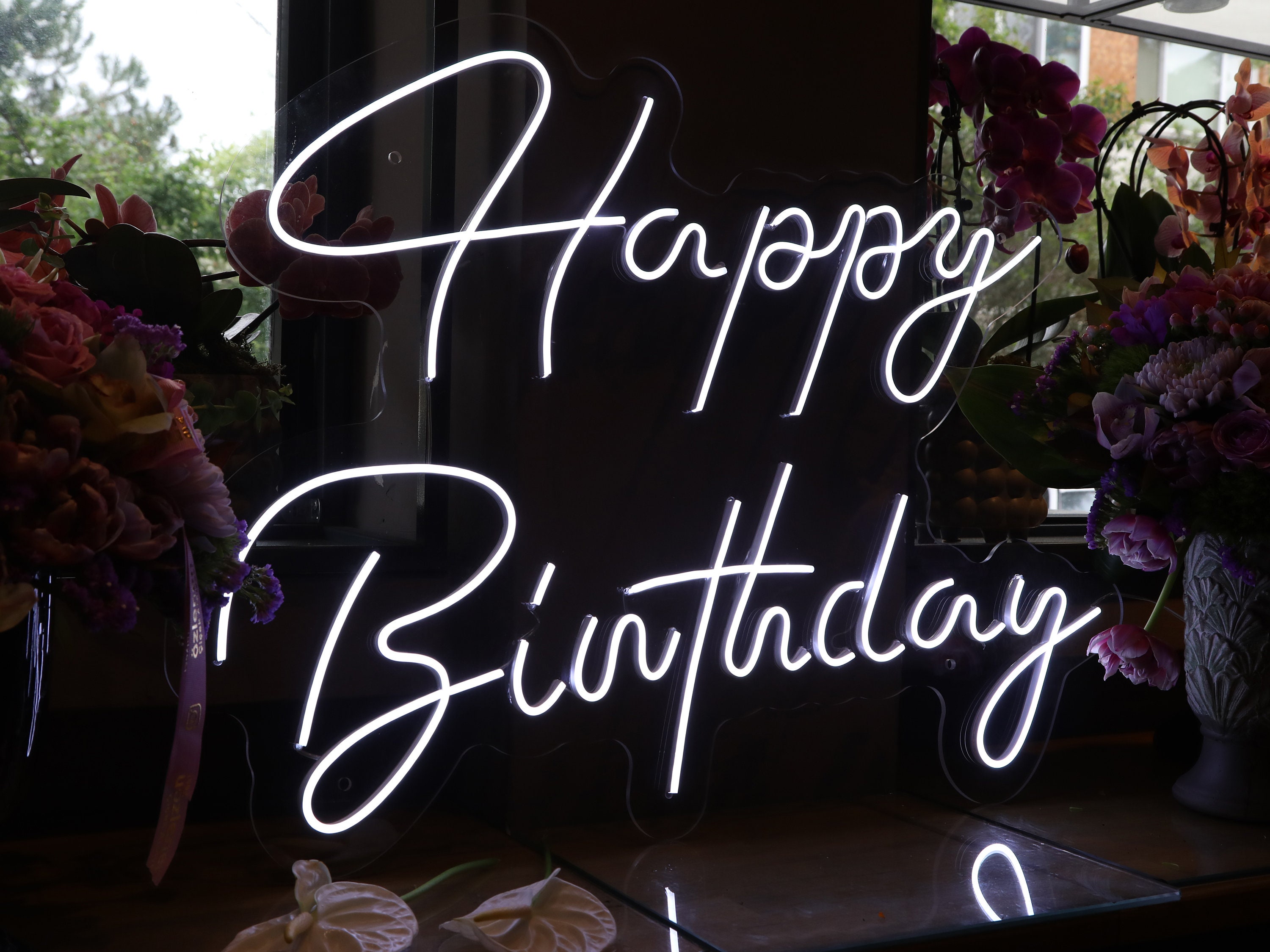 Happy Birthday Neon Sign Birthday Neon Sing Birthday Party - Etsy