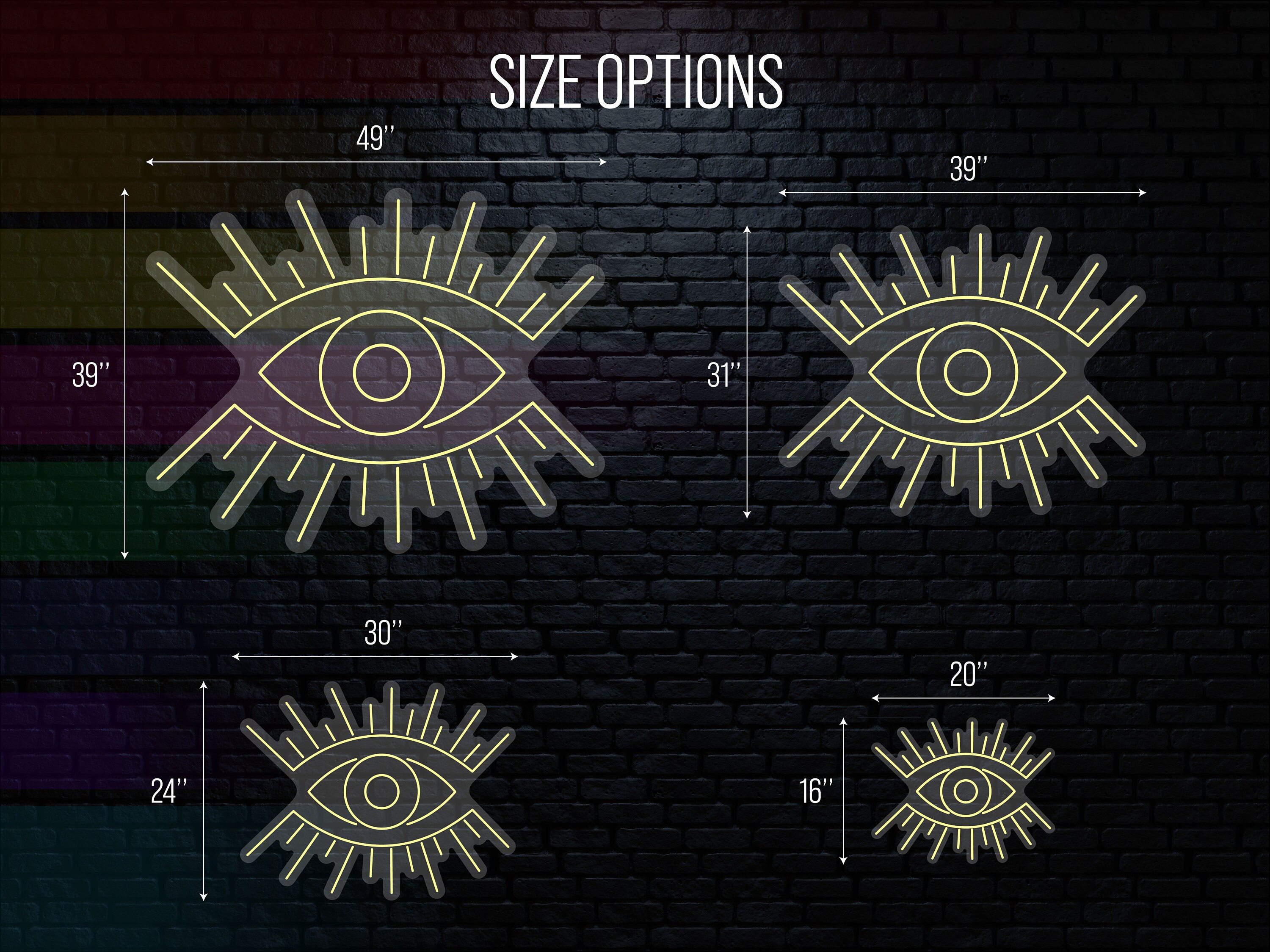 Eye Neon Sign Eye Led Sign Eye Light Sign Eye Wall Art - Etsy