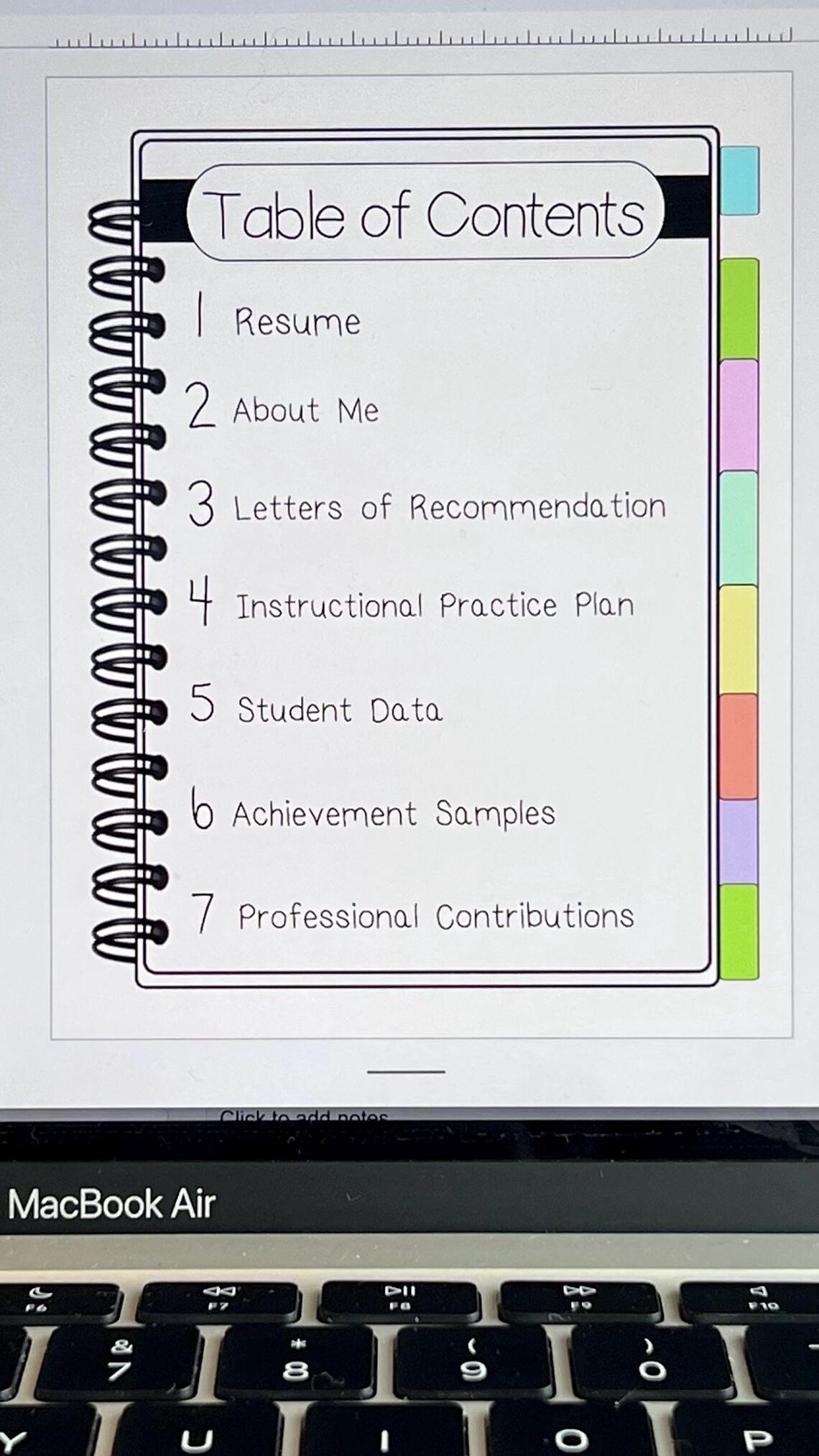 Digital Teacher Portfolio Template for School Interviews |tenure ...