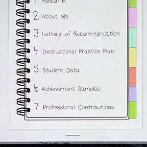 Digital Teacher Portfolio Template for School Interviews |tenure ...