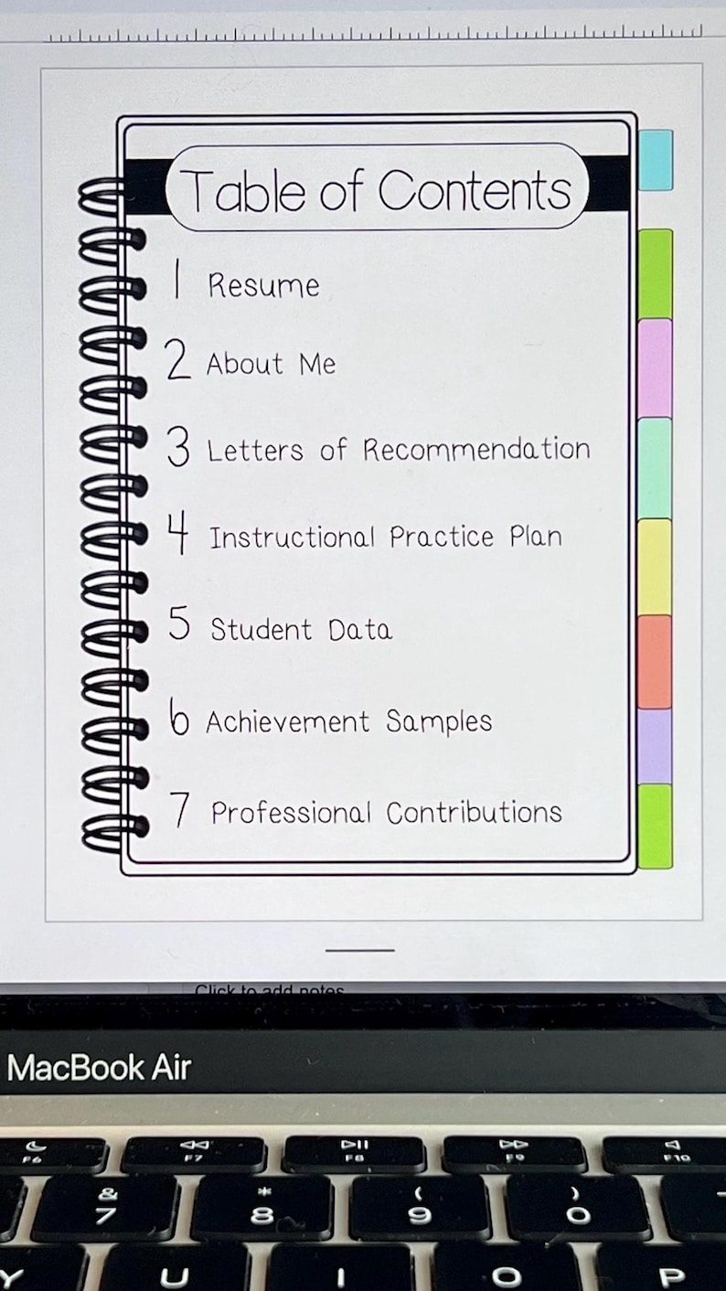 Digital Teacher Portfolio Template for School Interviews |tenure ...