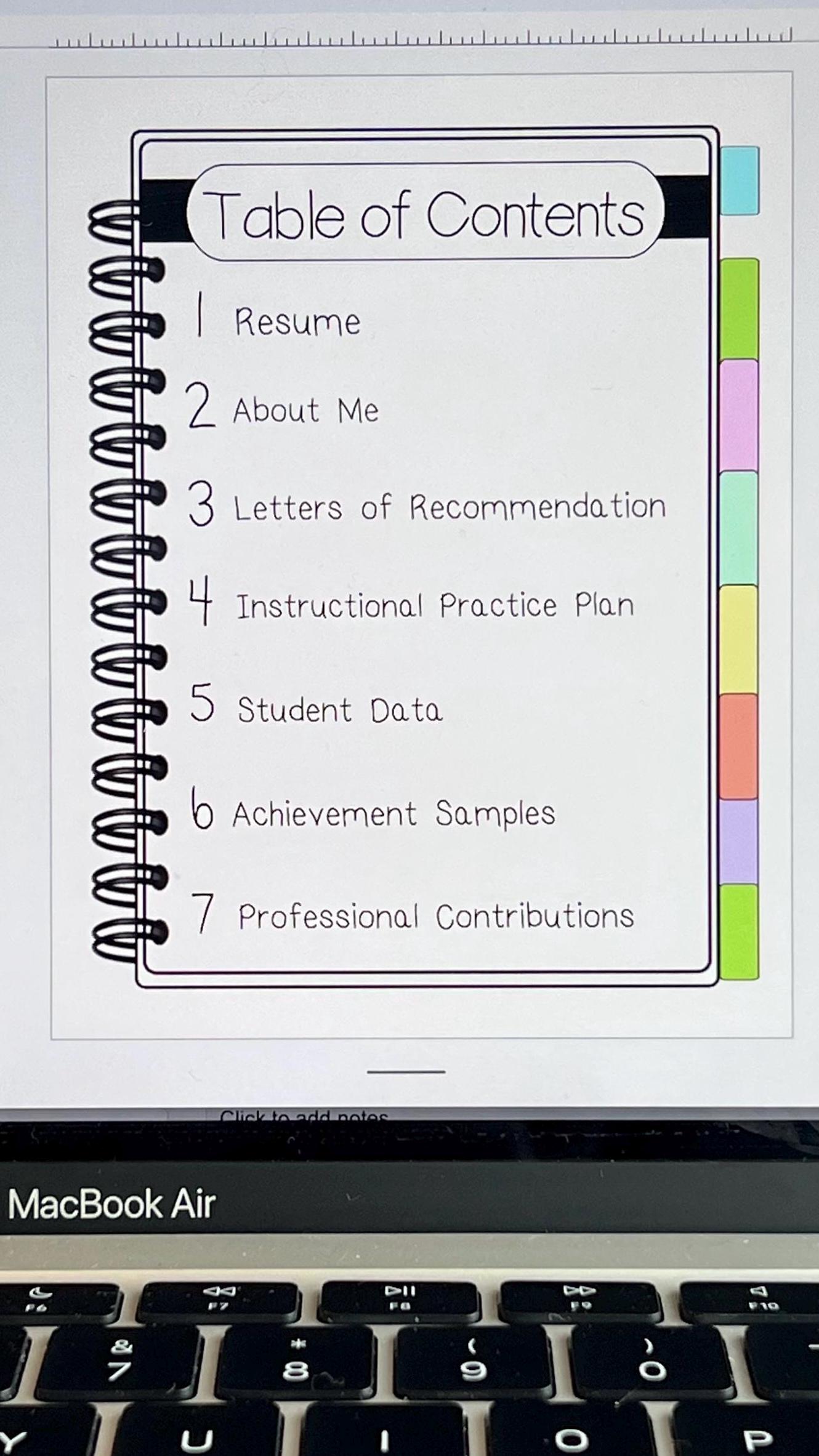 Digital Teacher Portfolio Template for School Interviews |tenure ...