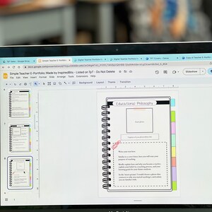 Digital Teacher Portfolio Template for School Interviews |tenure ...