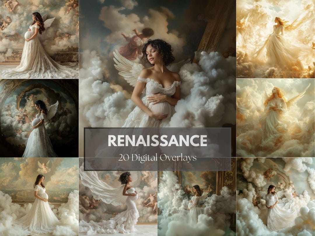 20 Renaissance Digital Backdrop Overlay Fine Art Textures Overlays ...