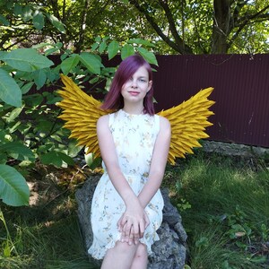 Small Golden Fairy Wings for Child and Adult Angel Cosplay Costume ...