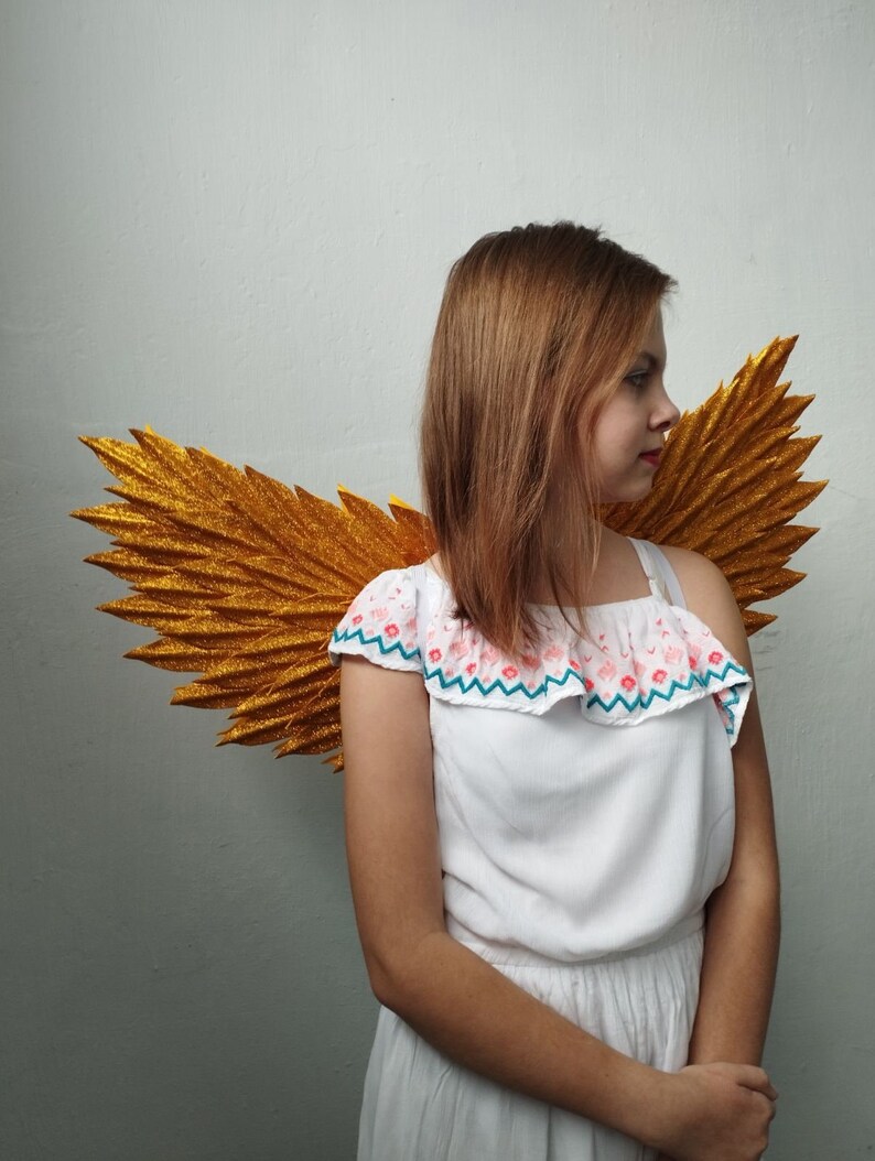 Small Golden Fairy Wings for Child and Adult Angel Cosplay - Etsy