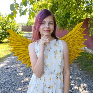 Small Golden Fairy Wings for Child and Adult Angel Cosplay Costume ...