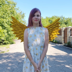 Small Golden Fairy Wings for Child and Adult Angel Cosplay Costume ...