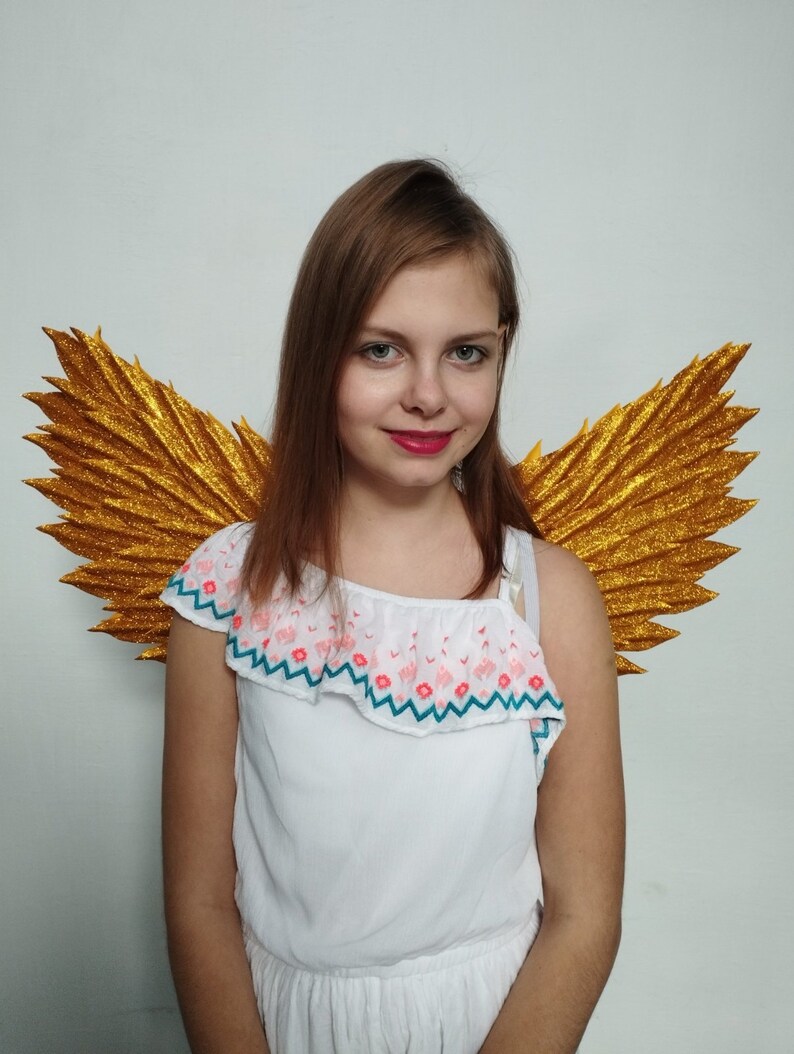 Small Golden Fairy Wings for Child and Adult Angel Cosplay - Etsy