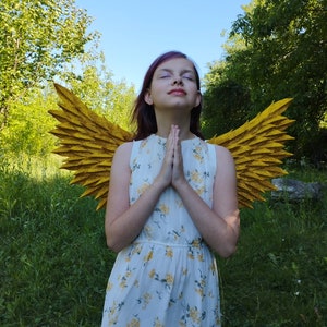 Small Golden Fairy Wings for Child and Adult Angel Cosplay Costume ...