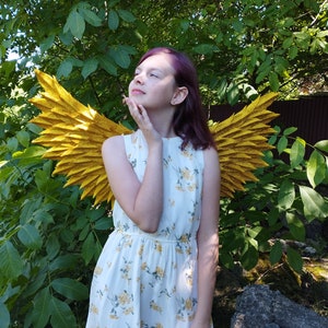 Small Golden Fairy Wings for Child and Adult Angel Cosplay Costume ...