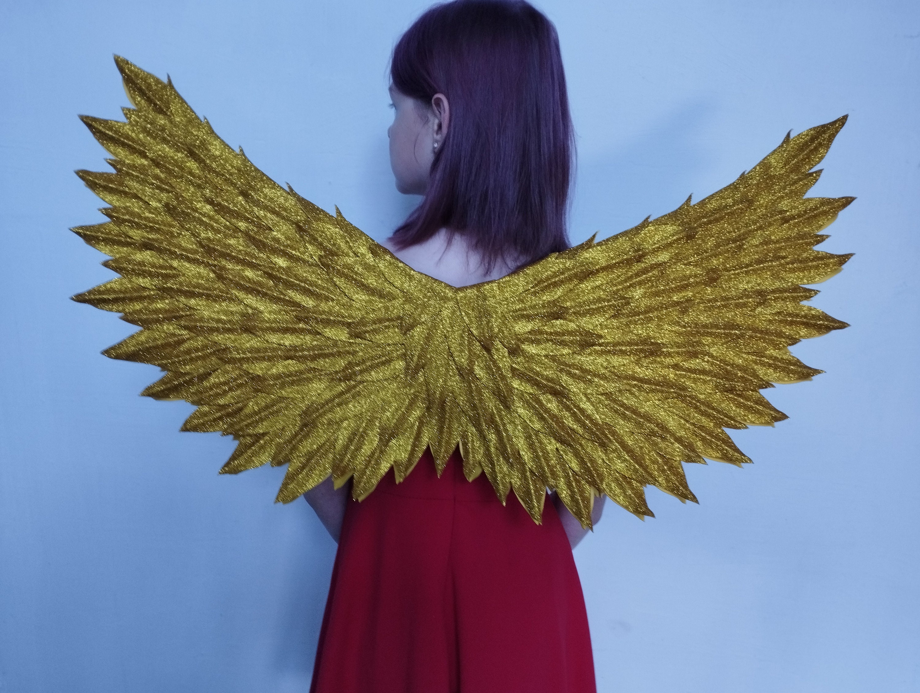 Small Golden Fairy Wings for Child and Adult Angel Cosplay Costume ...