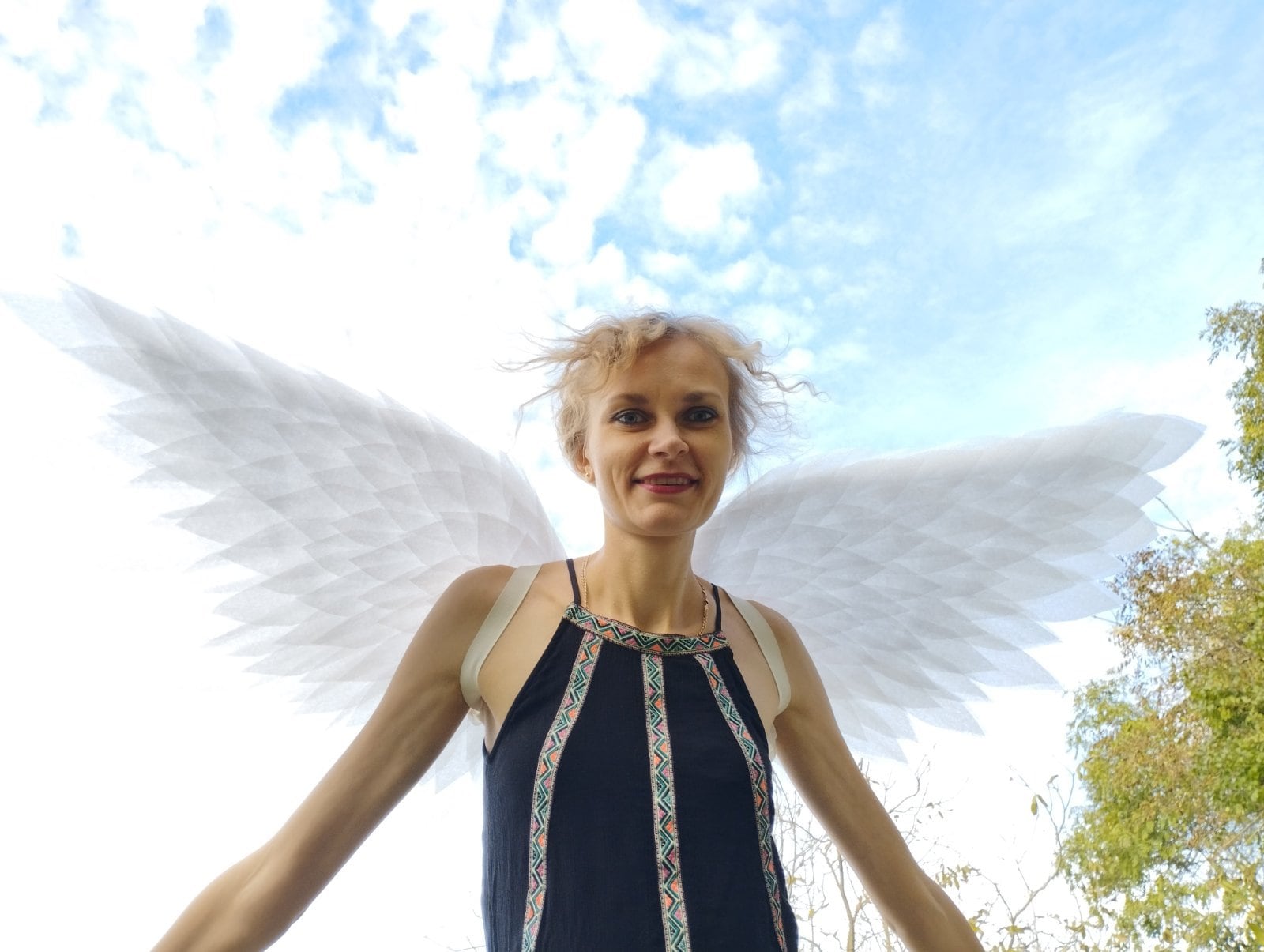 Small White Angel Wings for Christmas and Halloween, Costumes and ...