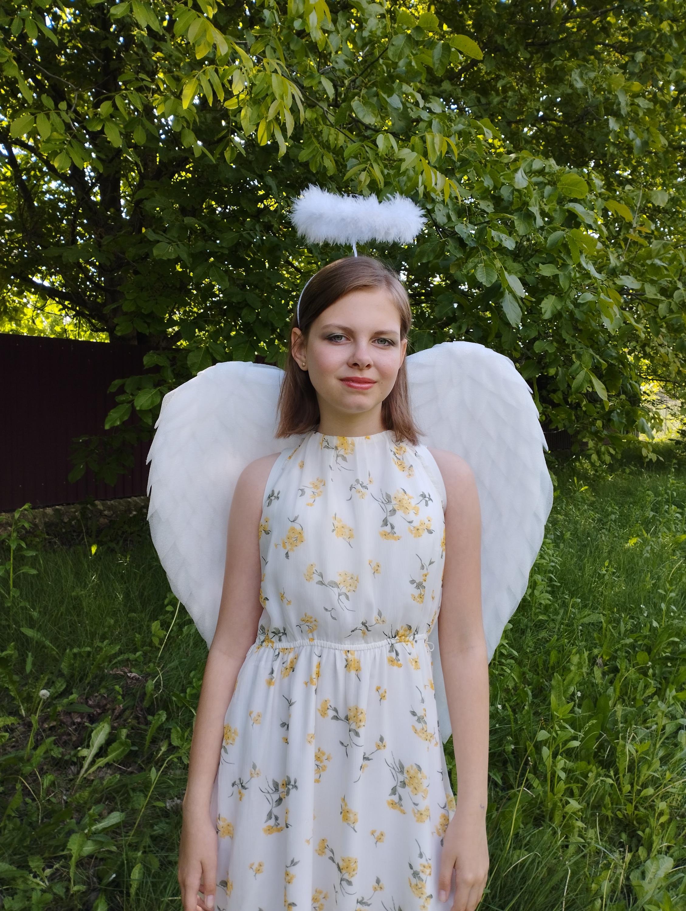 White Angel Small Wings for Cosplay, Wedding, Christmas, Halloween ...