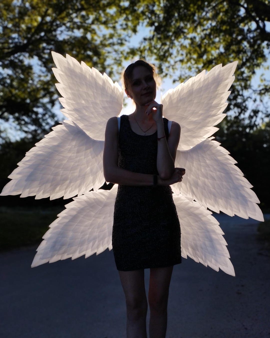 Large White Seraphim Angel Wings – Ultra-light Cosplay Costume, Bridal ...