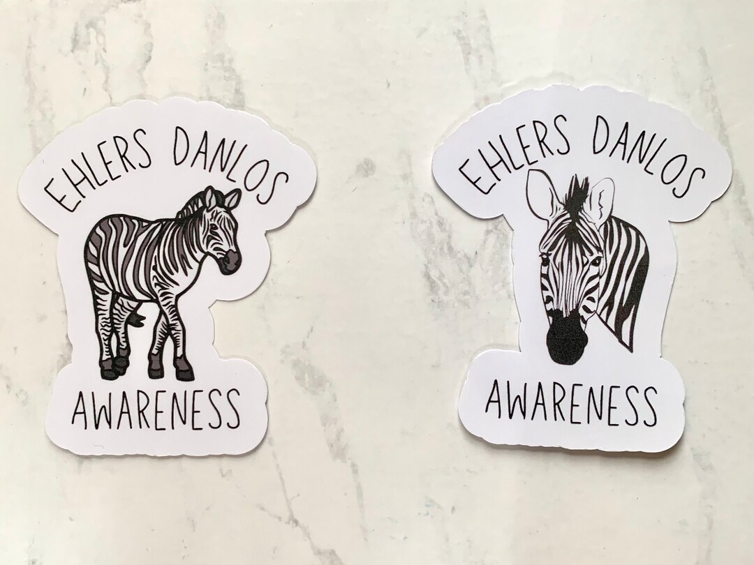 EDS Awareness Zebra Sticker | Black Zebra | Chronic Illness | Ehlers ...